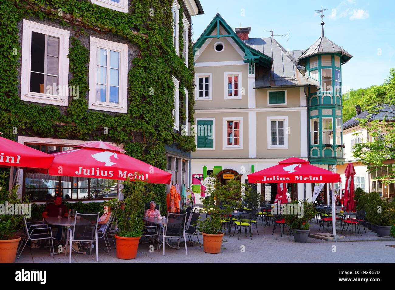 BAD ISCHL, AUSTRIA –11 MAY 2022- View of Bad Ischl, a spa town in the ...