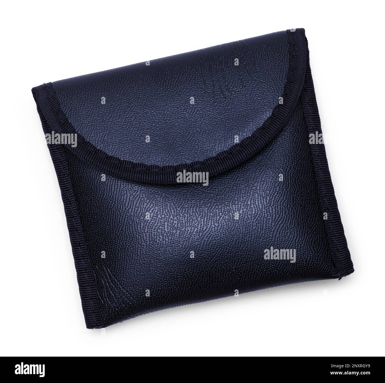 Small Black Pouch Cut Out on White Stock Photo - Alamy