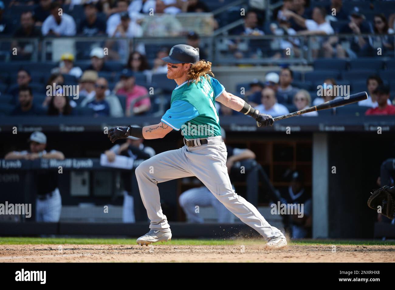 Seattle Mariners outfielder Ben Gamel (16) during game against the New ...