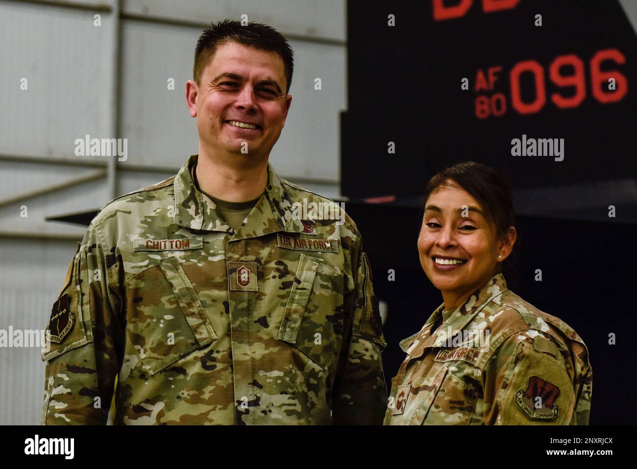U.S. Air Force Chief Master Sgt. Esmeralda Chittom, 9th Operations Group senior enlisted leader ...