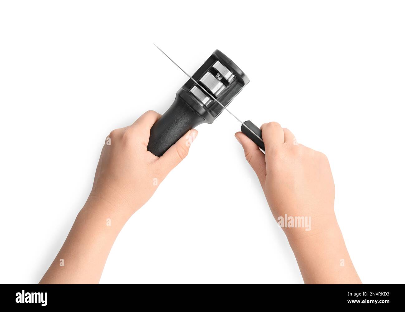 Woman sharpen Cut Out Stock Images & Pictures - Alamy