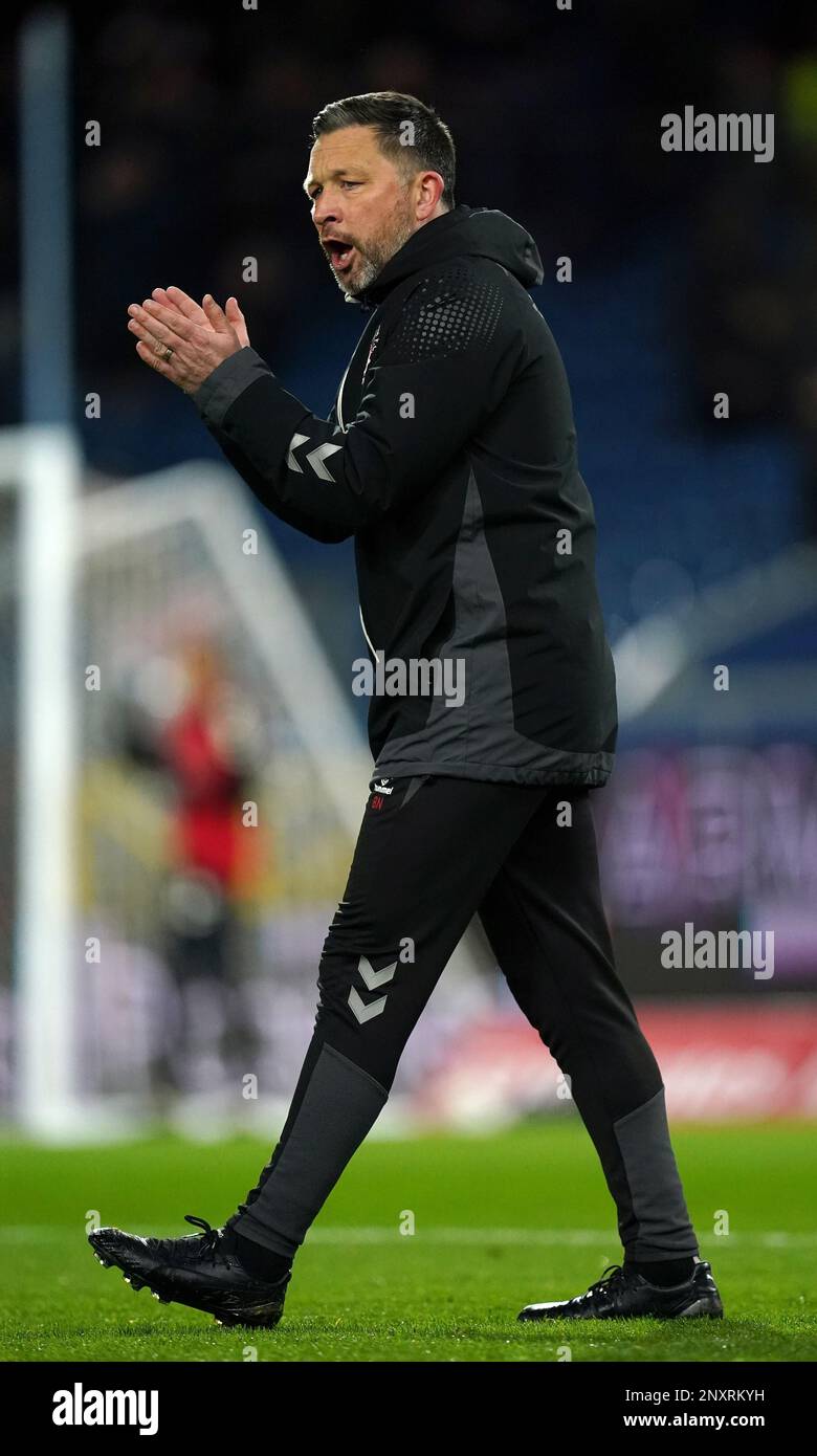 Fleetwood Town first-team coach Barry Nicholson before the Emirates FA ...