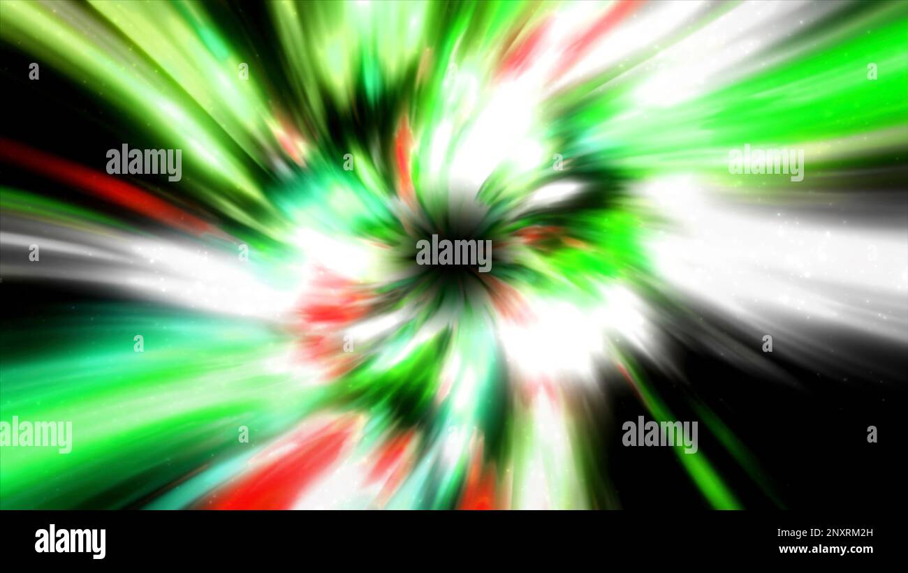 Green and gray phantom appearing. Motion.Black background with emerging ...