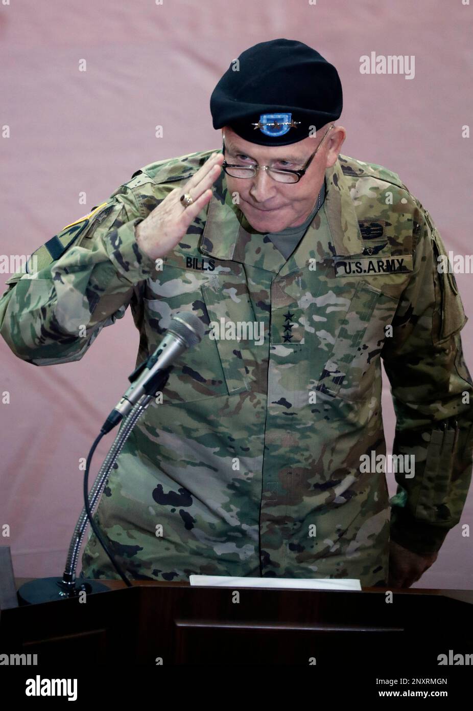 General Michael A. Bills, incoming commander of the Eighth Army, ROK-US ...