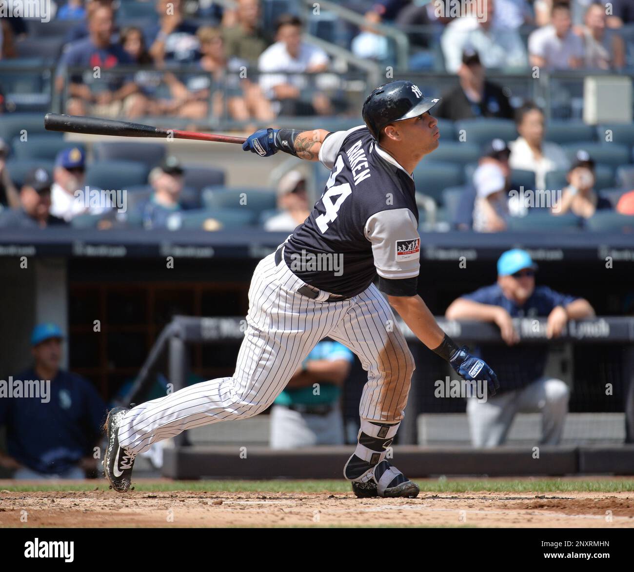 New York Yankees catcher Gary Sanchez (24) during game against the ...