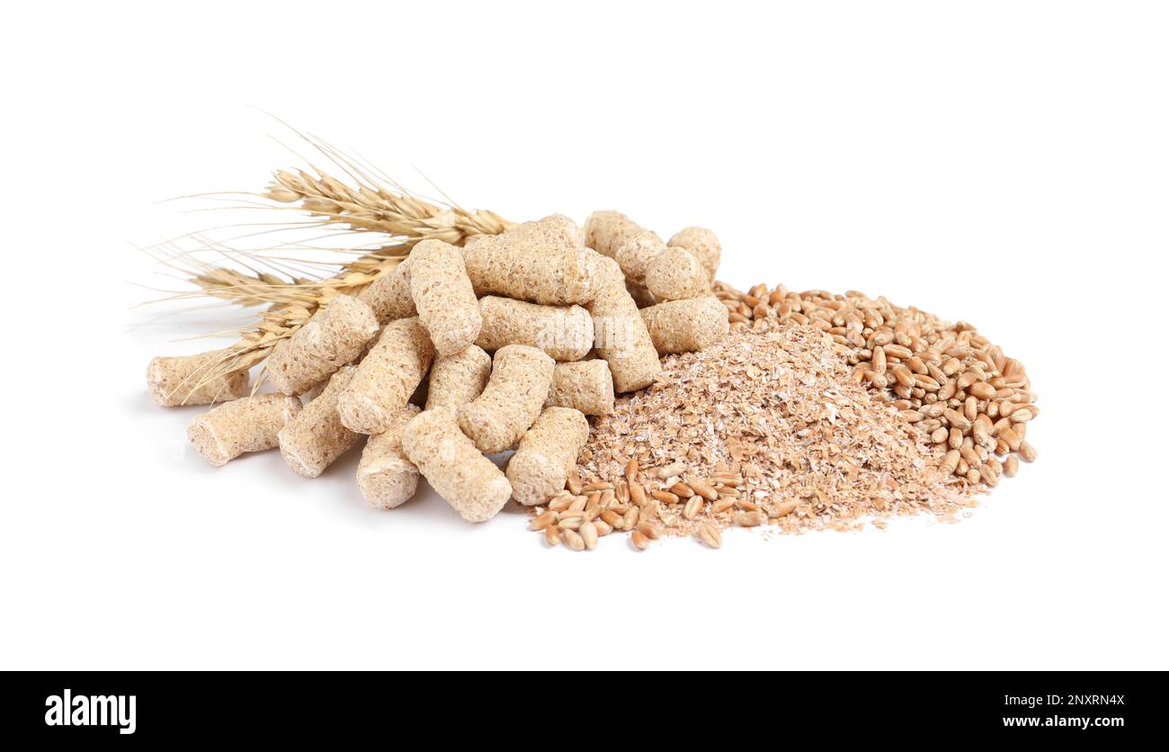 Different types of wheat bran on white background Stock Photo - Alamy Different types of wheat bran on white background Stock Photo - Alamy