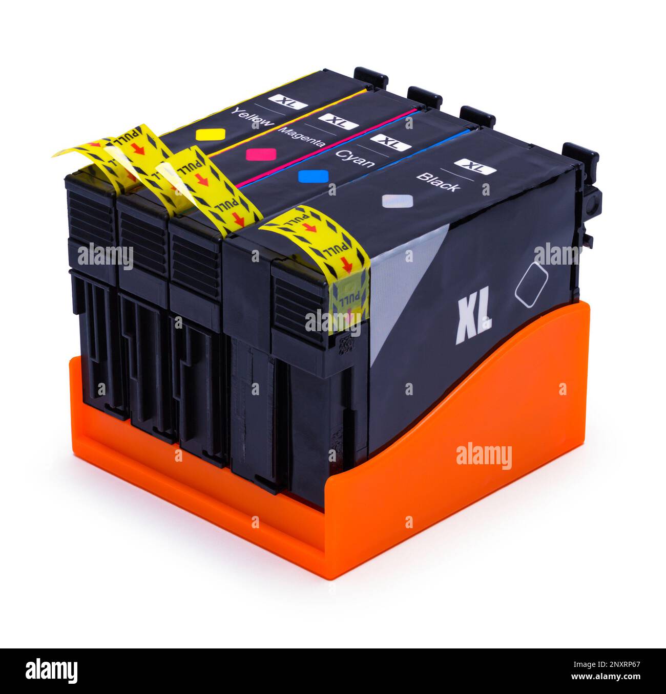 Pack of Computer Printer Ink Cut Out on White Stock Photo - Alamy