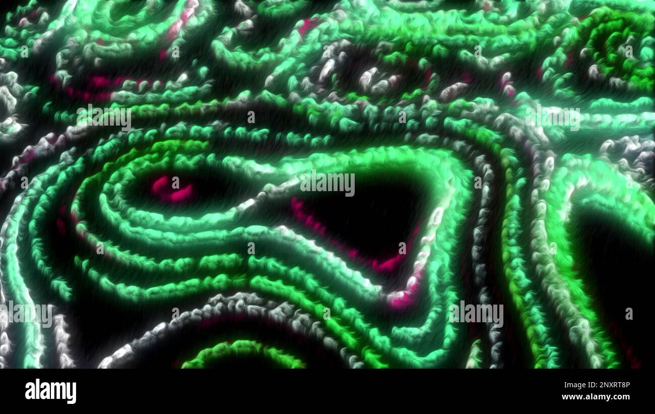 Black background with bright yellow and green backlight. Motion.Bright ...