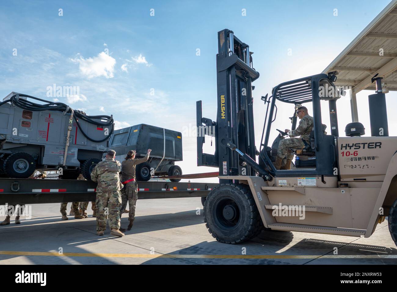 U.S. Air Force Airmen assigned to the 378th Air Expeditionary Wing ...