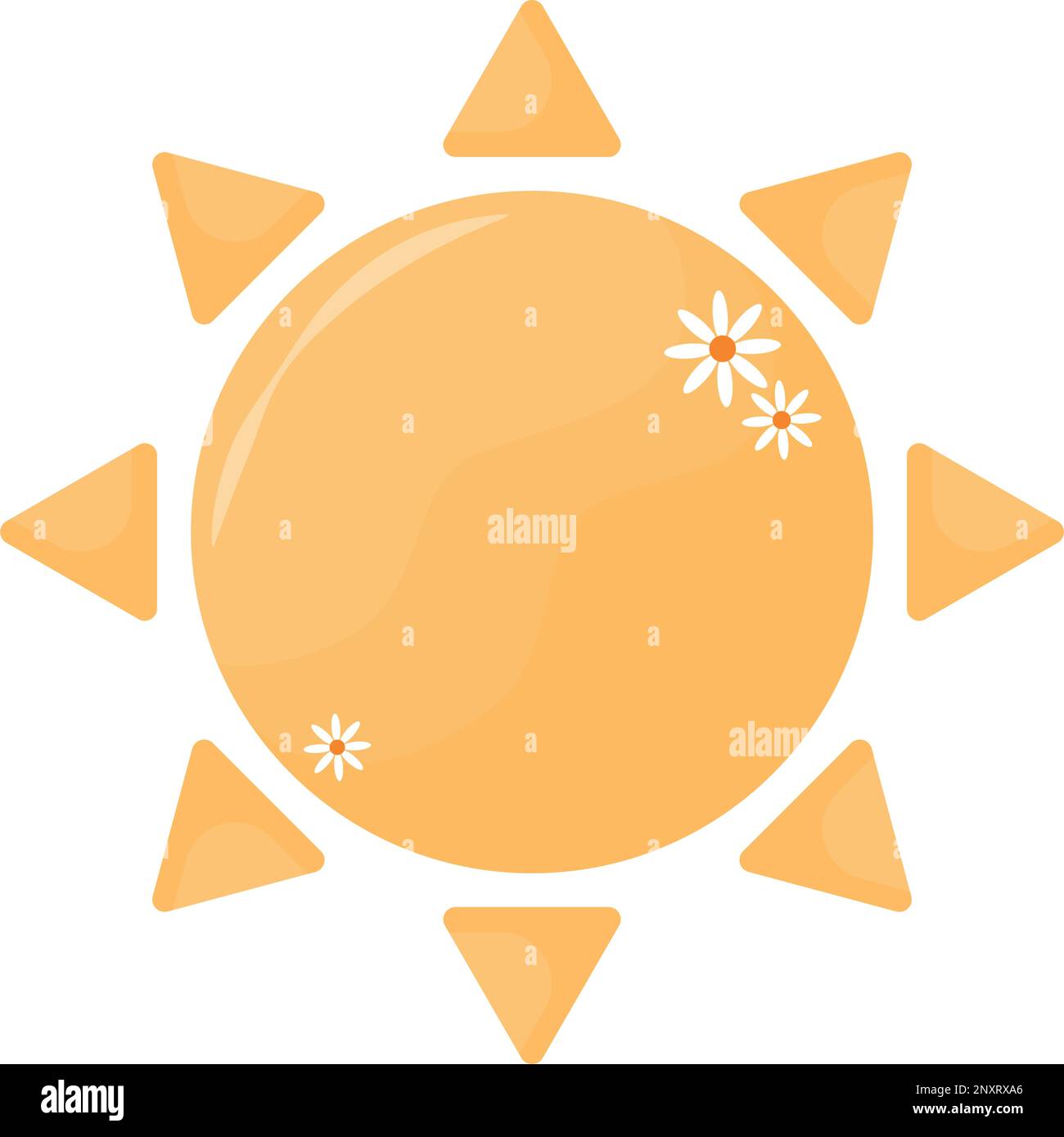 Burning tropical sun Stock Vector Images - Alamy