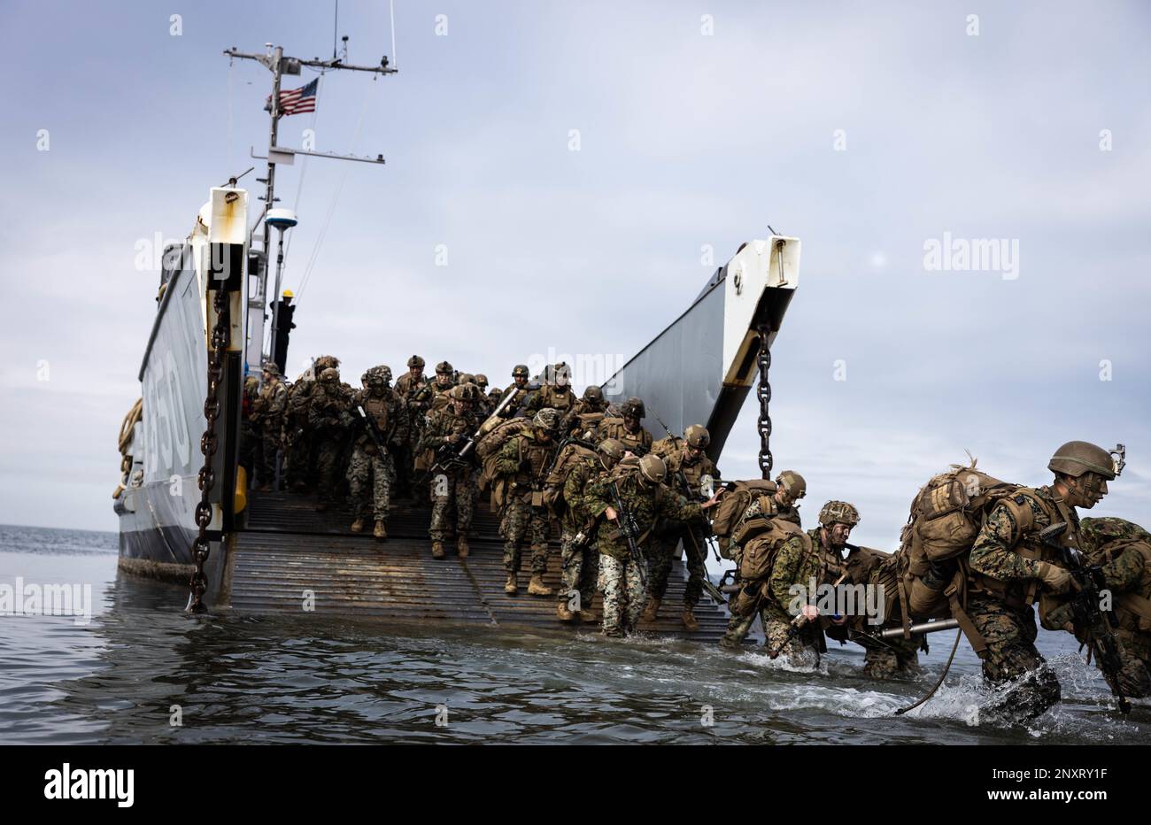 U.S. Marines with 2d Battalion, 2d Marine Regiment, 2d Marine Division ...