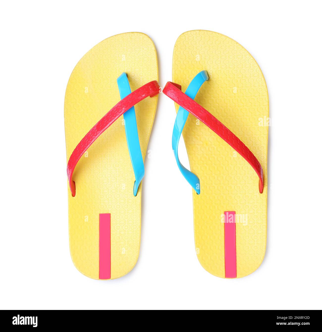 Yellow flip flop Cut Out Stock Images & Pictures - Alamy