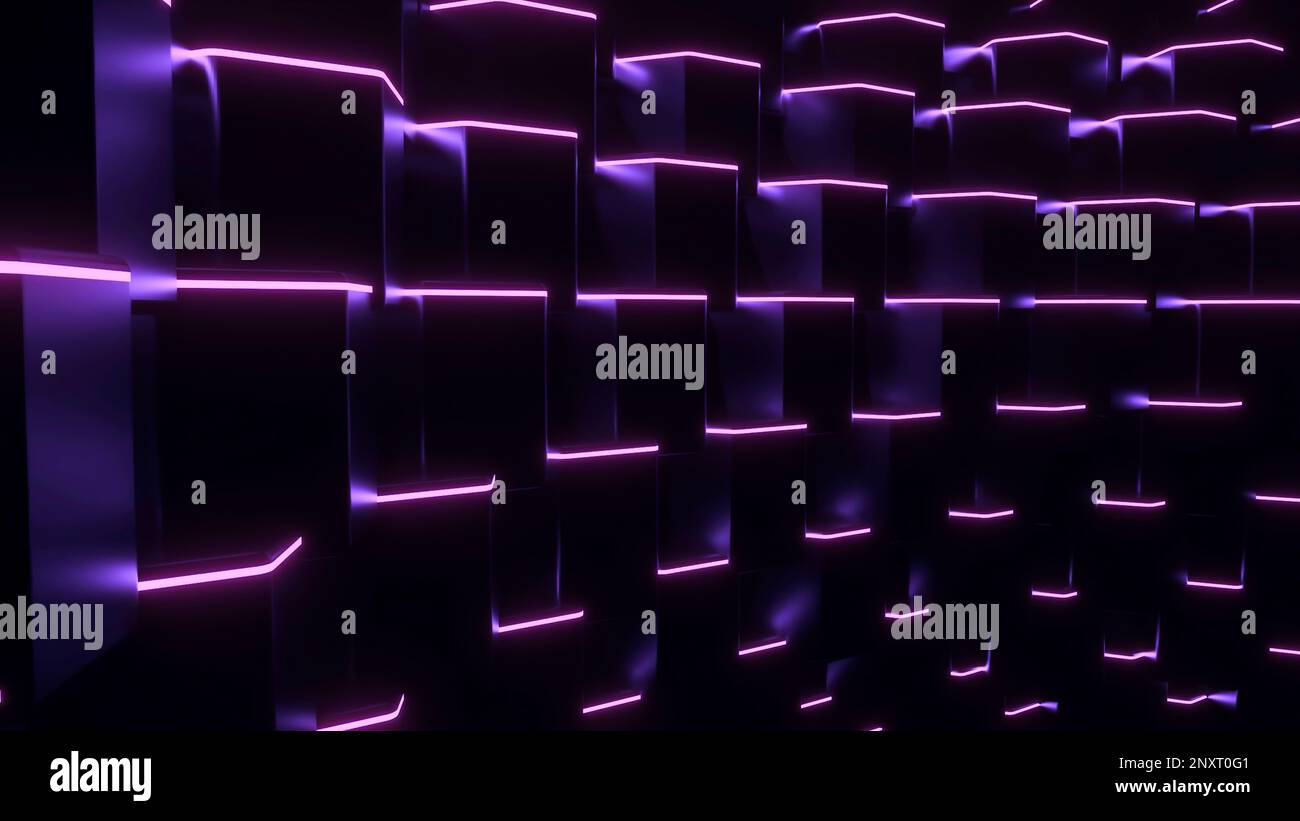 Animation neon shapes moving digital hi-res stock photography and ...