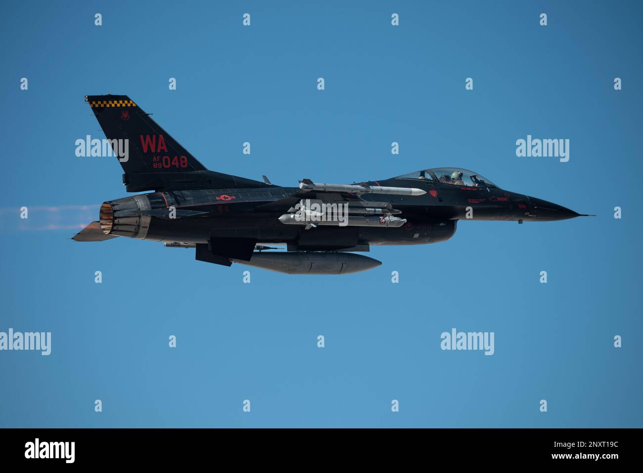 An F-16 Aggressor assigned to the 64th Aggressor Squadron, Nellis Air ...