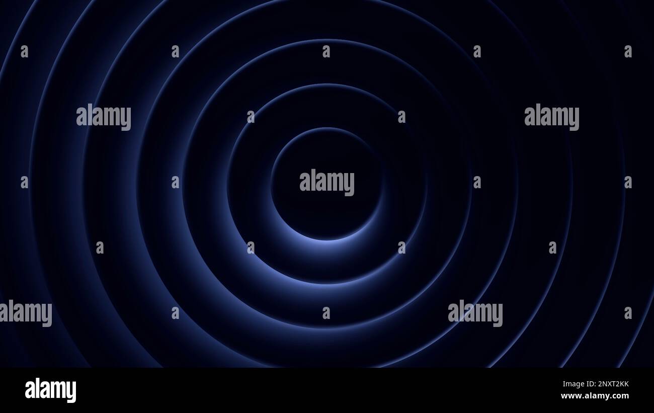 Blue circles of different sizes. Motion.Dark circles in the abstraction ...