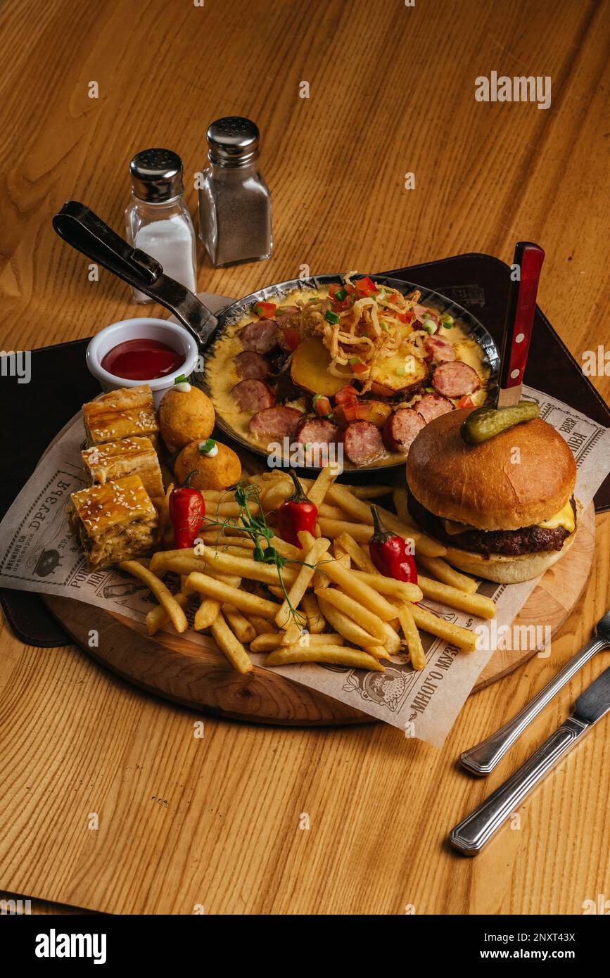 Food in restrain. Restaurant menu Stock Photo - Alamy