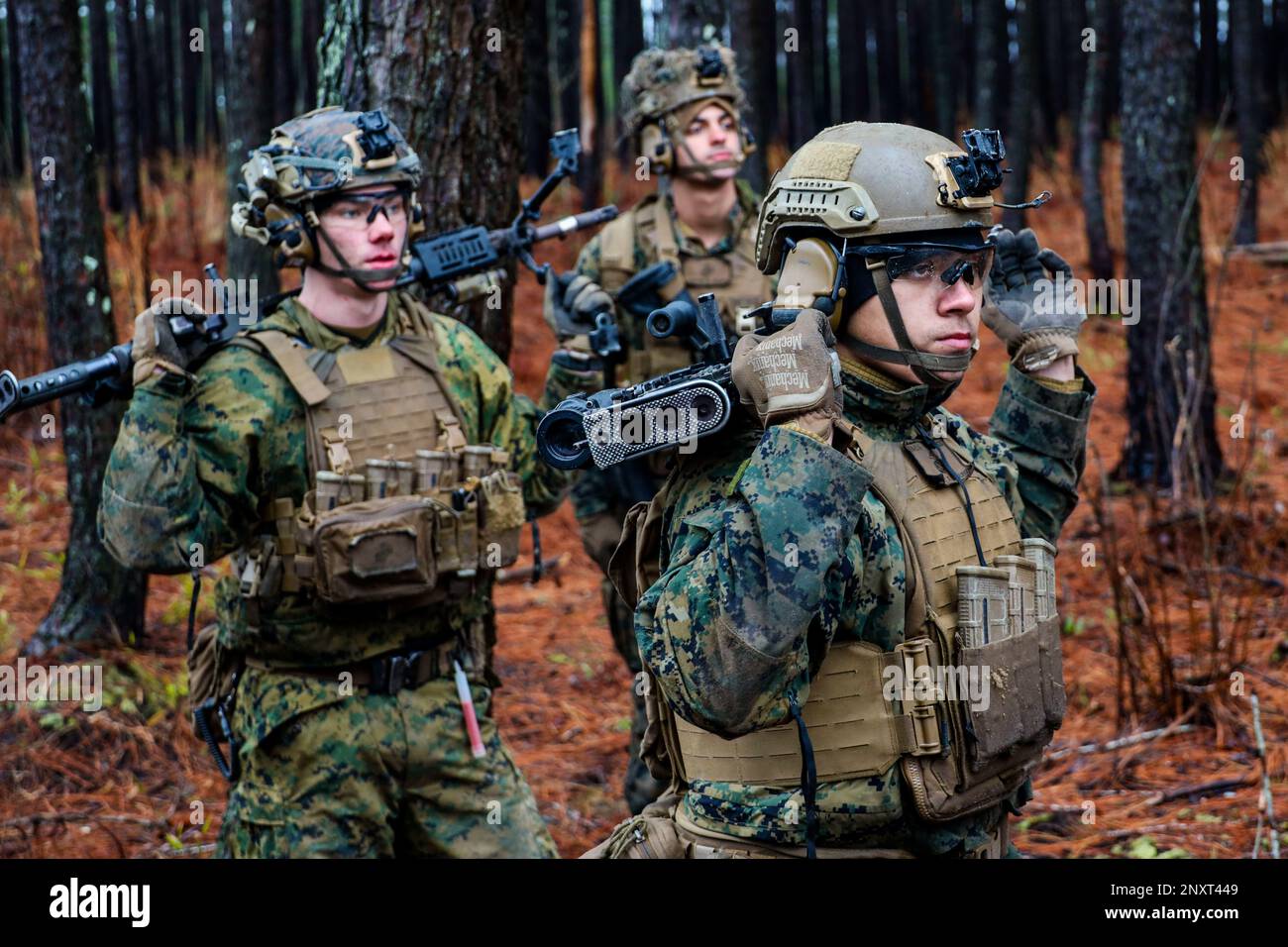 U.S. Marines with 2d Battalion, 6th Marine Regiment, 2d Marine Division ...