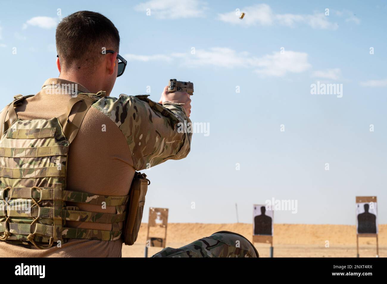 U.S. Air Force Staff Sgt. Caleb Higginbotham, with the 378th ...