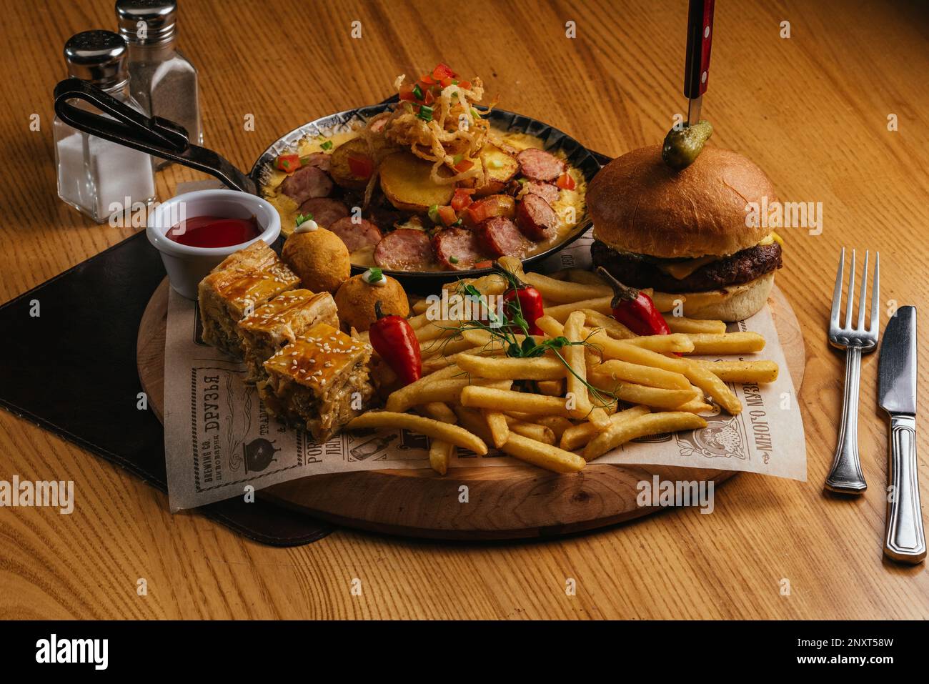 Food in restrain. Restaurant menu Stock Photo - Alamy