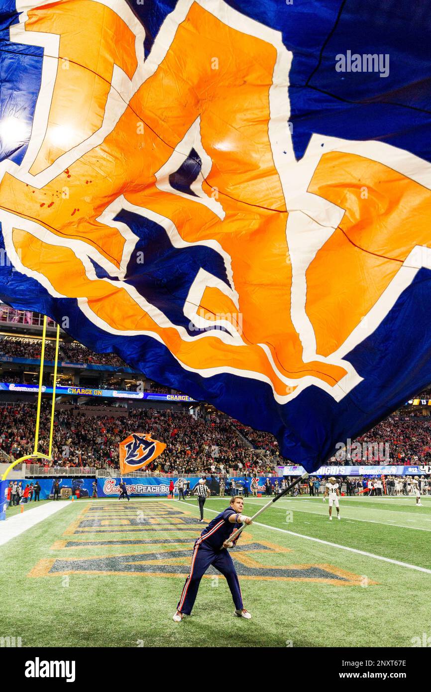 January 1, 2018: Auburn flag waves after a touchdown in the 50th Chick ...