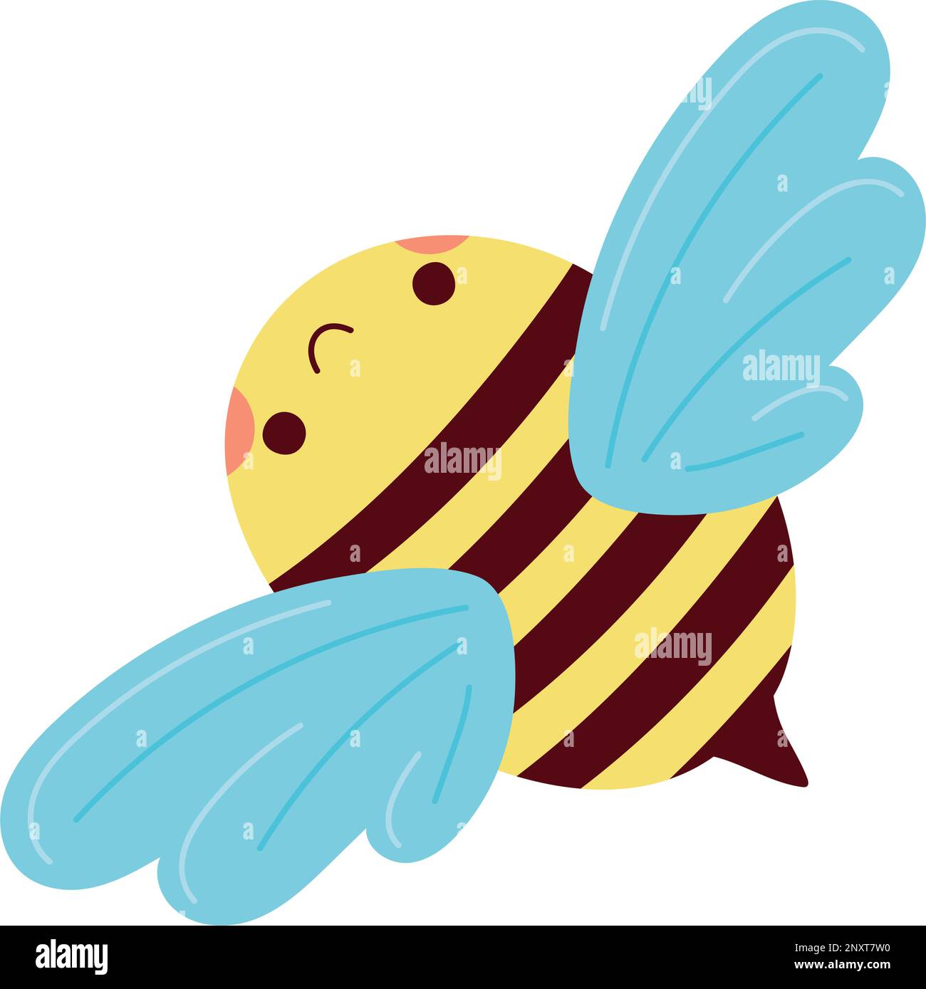 cute bee illustration Stock Vector Image & Art - Alamy