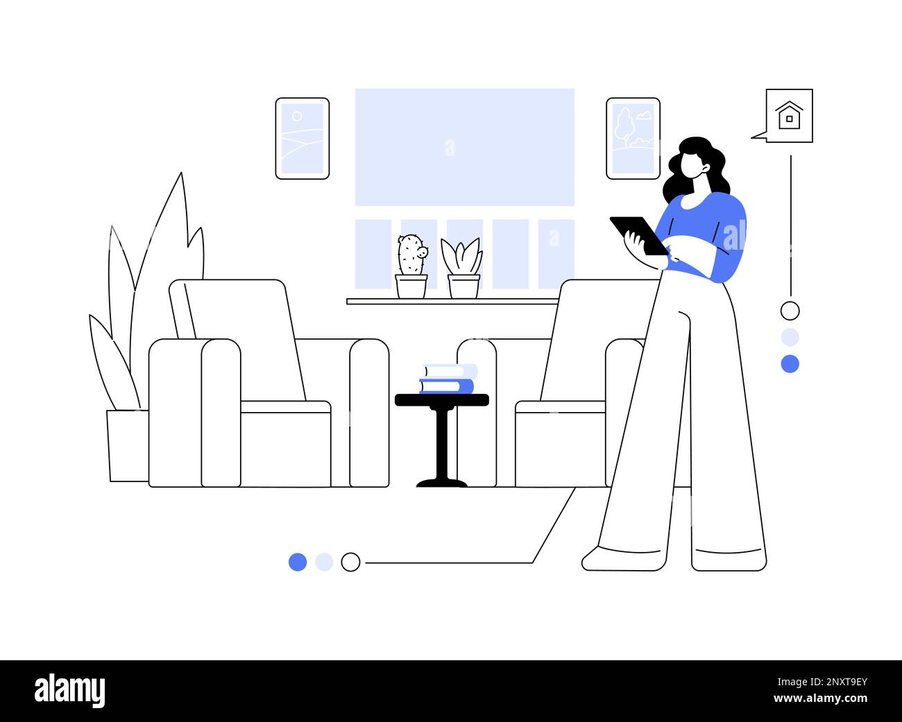 Home staging abstract concept vector illustration Stock Vector Image ...