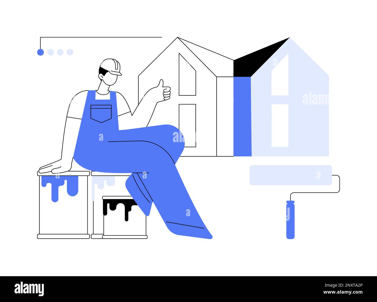 House renovation abstract concept vector illustration Stock Vector ...