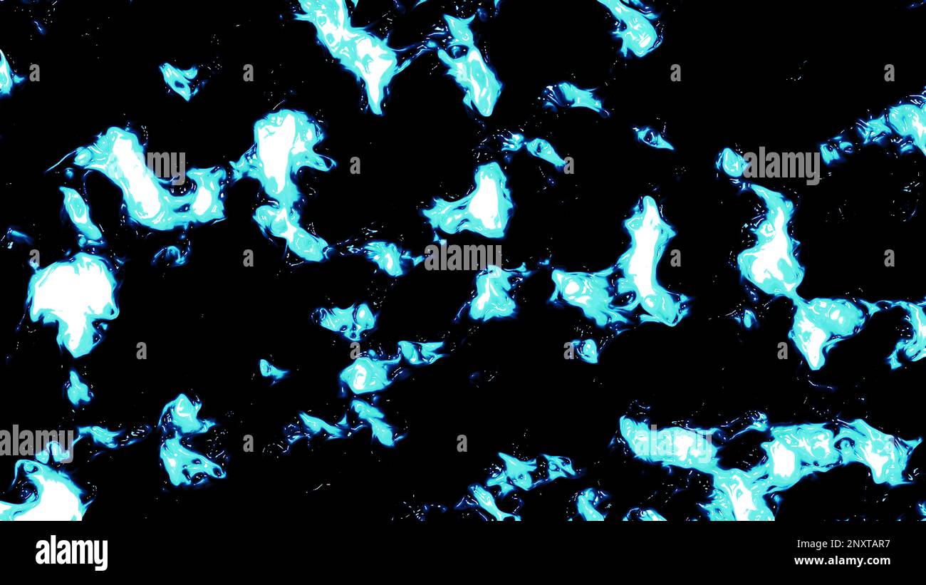 Blue And Pink Slime Motiona Liquid Spreading In Different Directions With A Different Play Of
