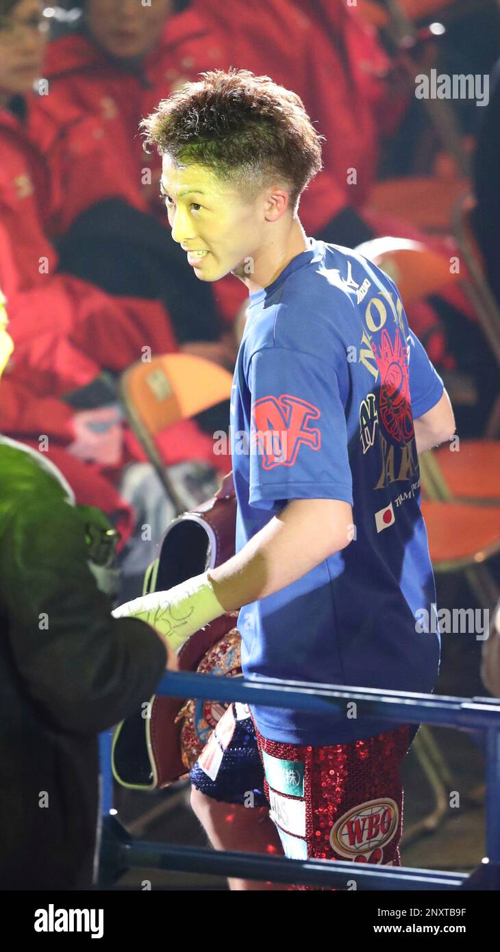 Japan's Naoya Inoue smiles after beating French Yoan Boyeaux in the WBO ...
