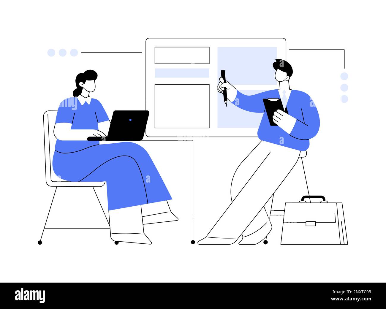 Internship abstract concept vector illustration Stock Vector Image ...