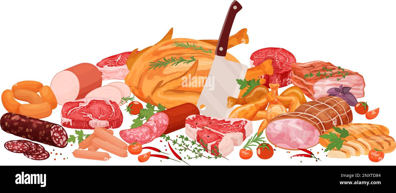 Meat Products Clipart