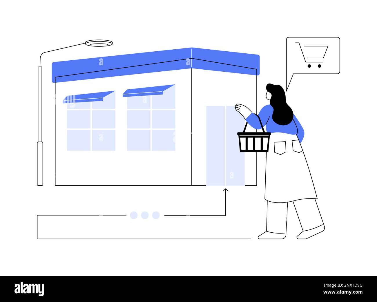 Isolated store abstract concept vector illustration Stock Vector Image ...