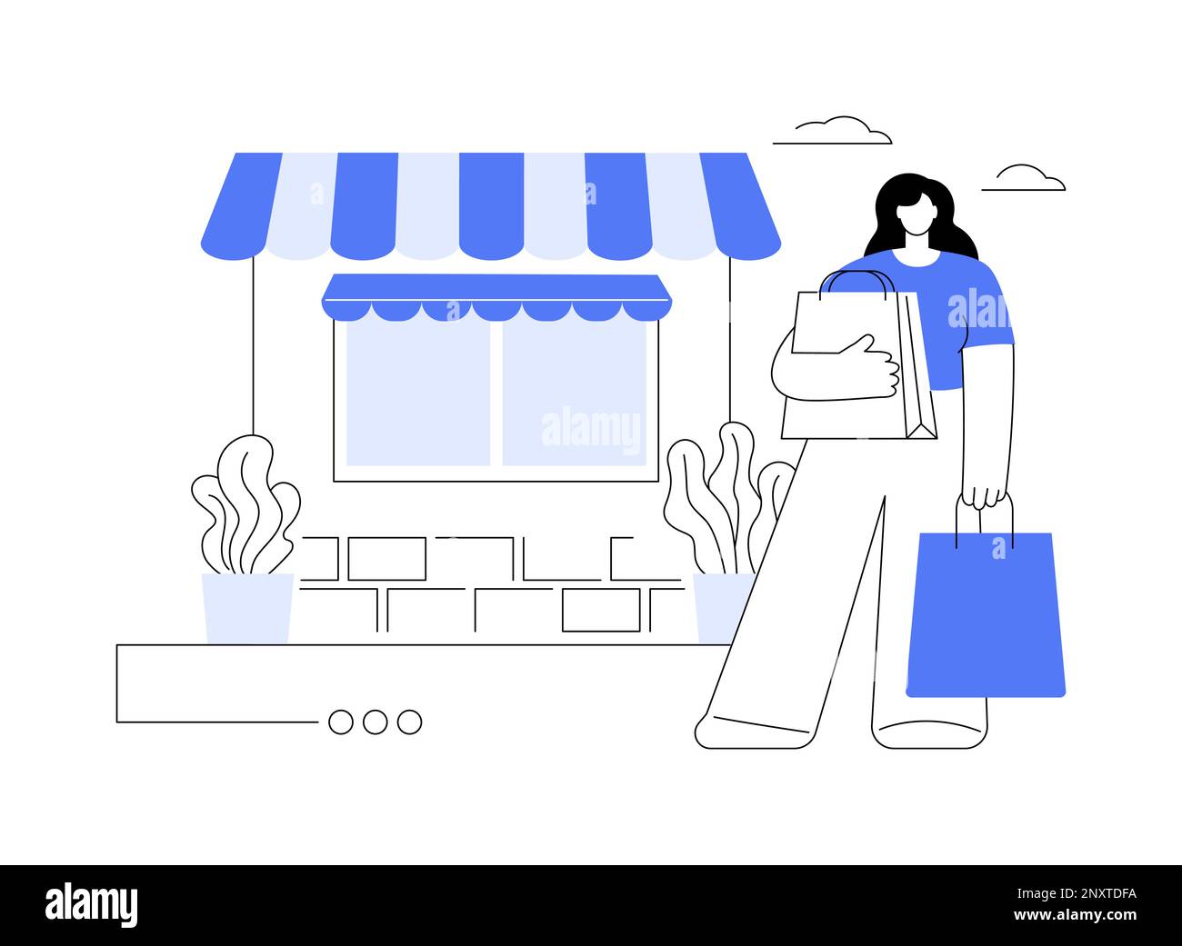 Brick and mortar abstract concept vector illustration Stock Vector ...