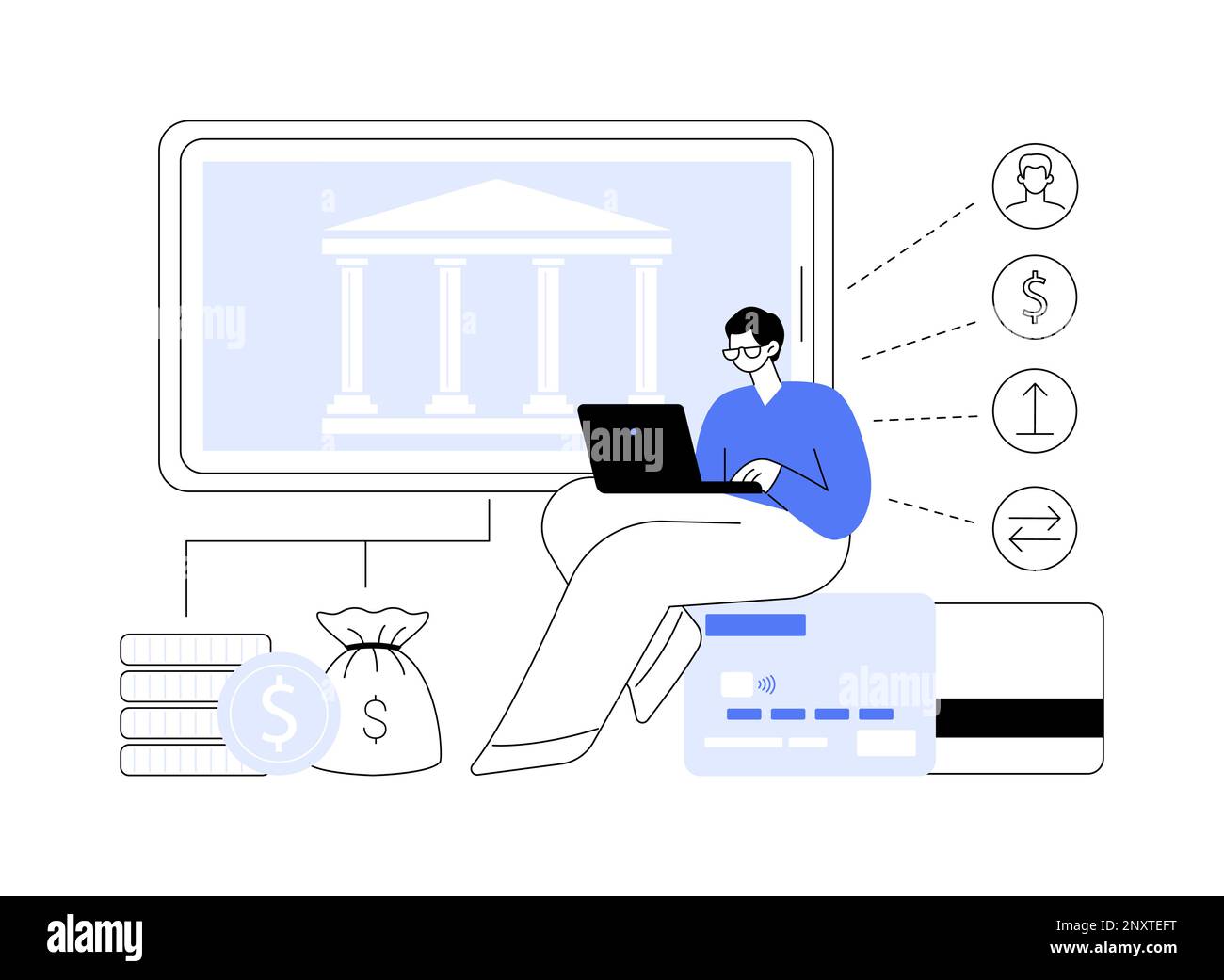Open banking platform abstract concept vector illustration Stock Vector ... Open banking platform abstract concept vector illustration Stock Vector ...