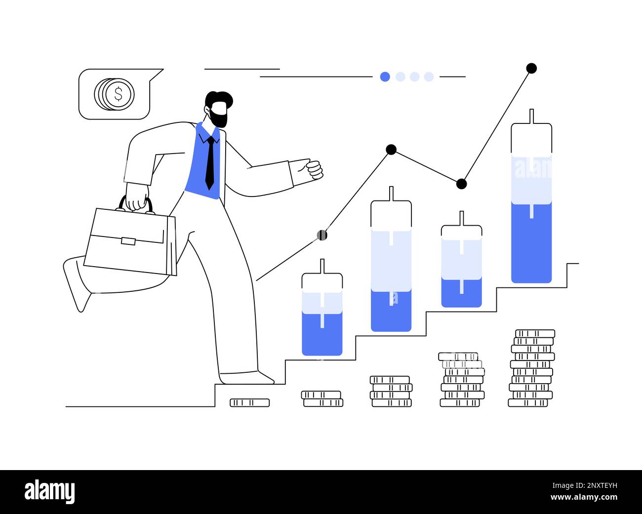 Stock market abstract concept vector illustration Stock Vector Image ...