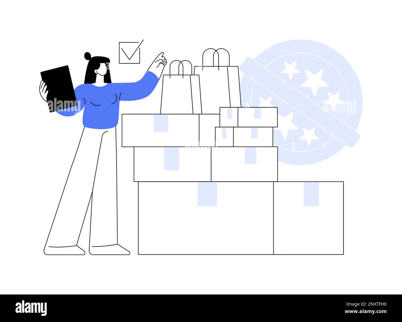Authorized seller abstract concept vector illustration Stock Vector ...