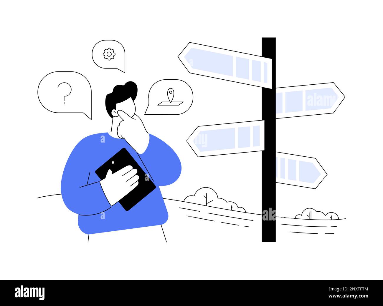 Decision management abstract concept vector illustration Stock Vector Image & Art - Alamy