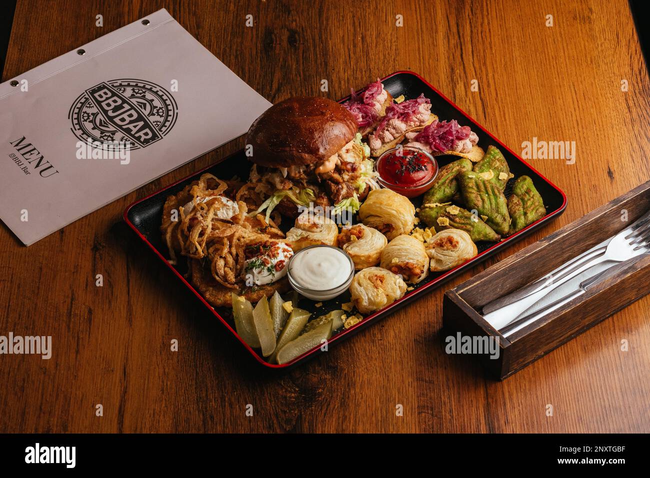 Food in restrain. Restaurant menu Stock Photo - Alamy