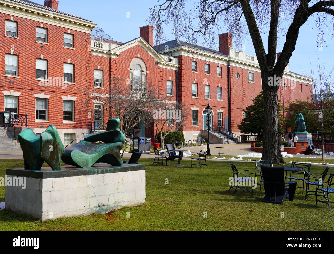 PROVIDENCE, RI -5 MAR 2022- View of the campus of Brown University, a ...