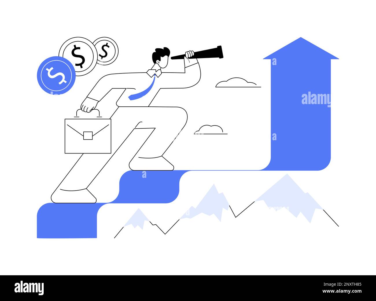Business direction abstract concept vector illustration Stock Vector ...