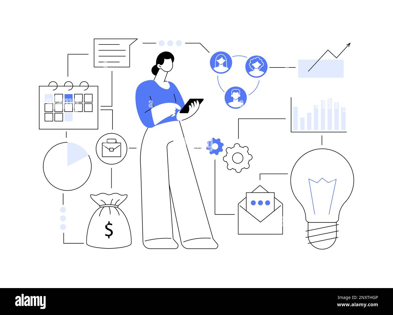 Business intelligence abstract concept vector illustration Stock Vector ...