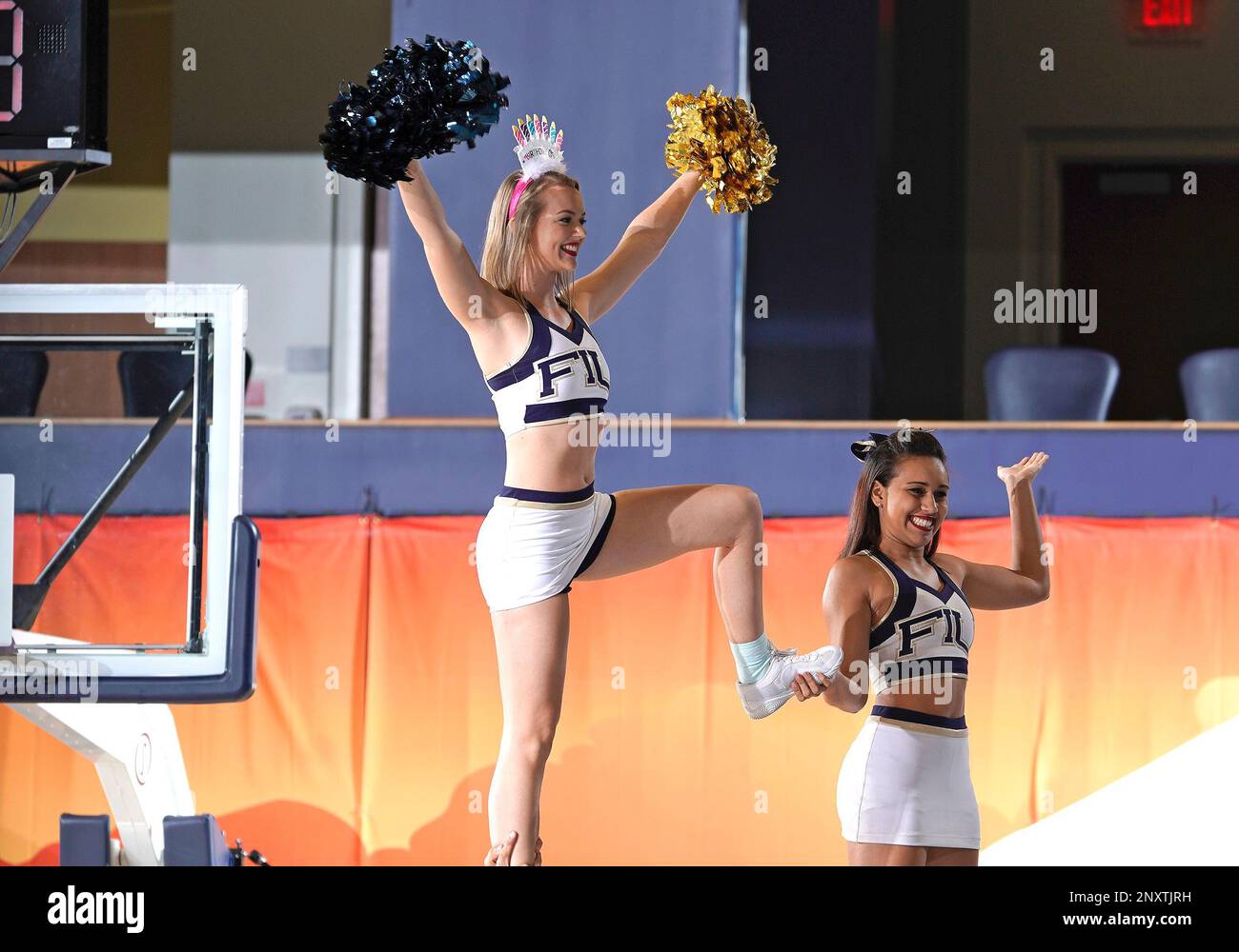 MIAMI, FL - DECEMBER 22: FIU cheerleaders perform (RL 171222 during a ...