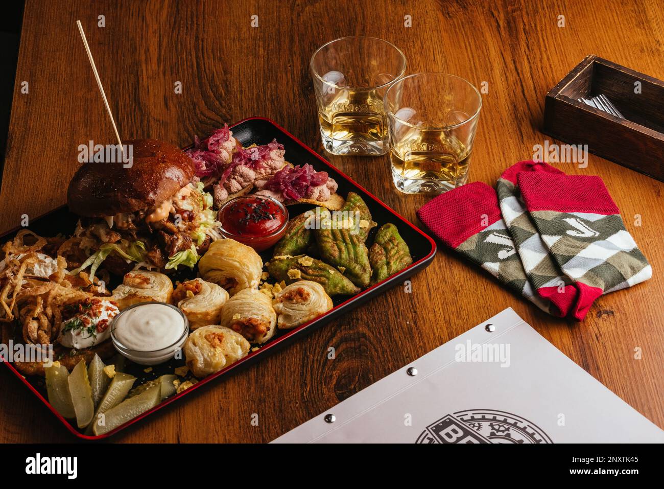 Food in restrain. Restaurant menu Stock Photo - Alamy
