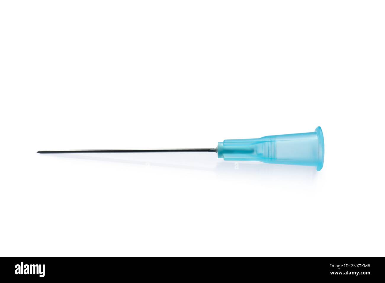 Disposable syringe needle isolated on white. Medical equipment Stock ...