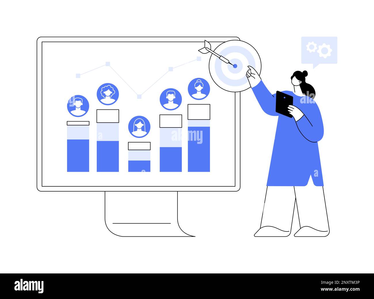 Performance management abstract concept vector illustration Stock ...