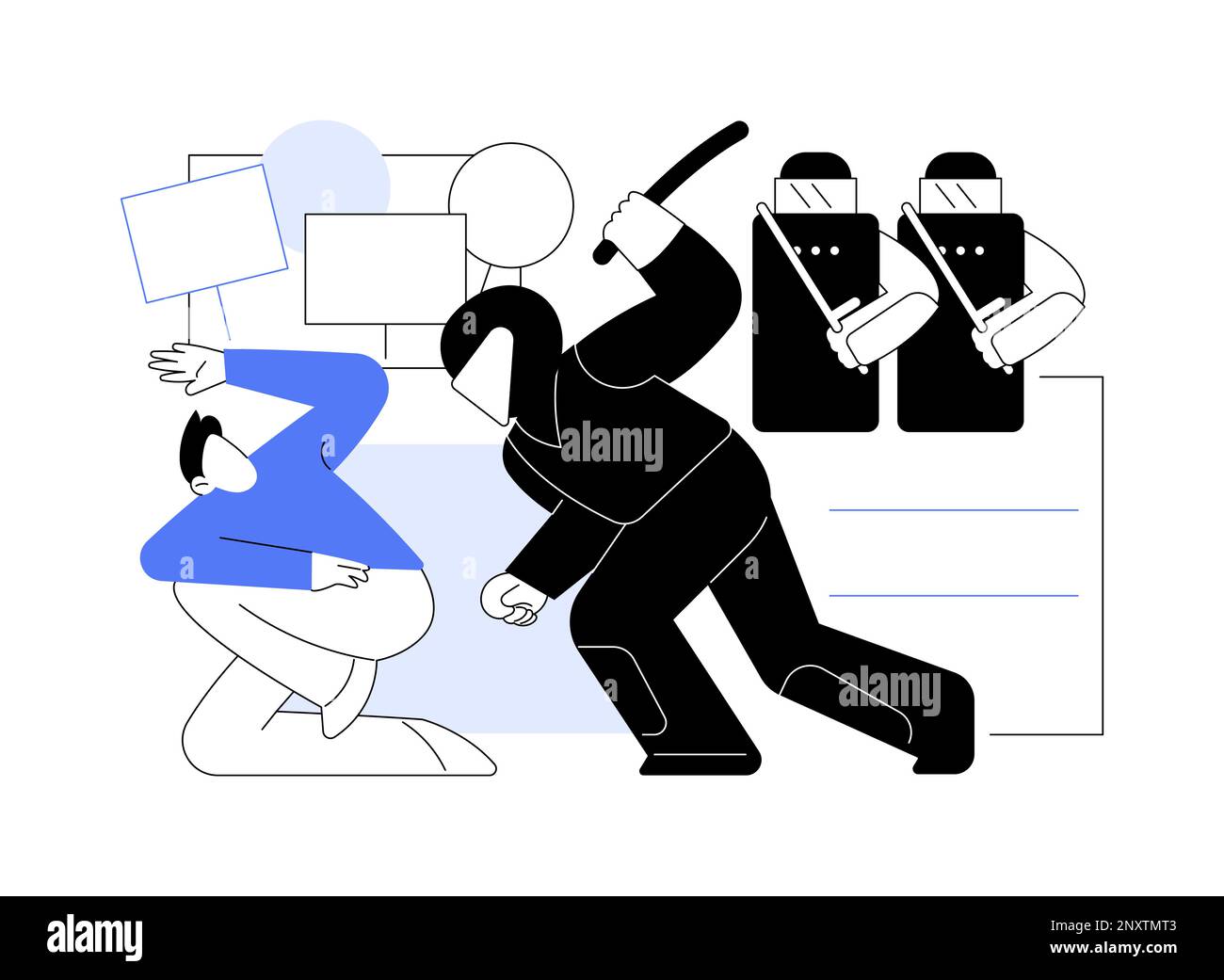 Racial discrimination abstract concept vector illustration Stock Vector ...