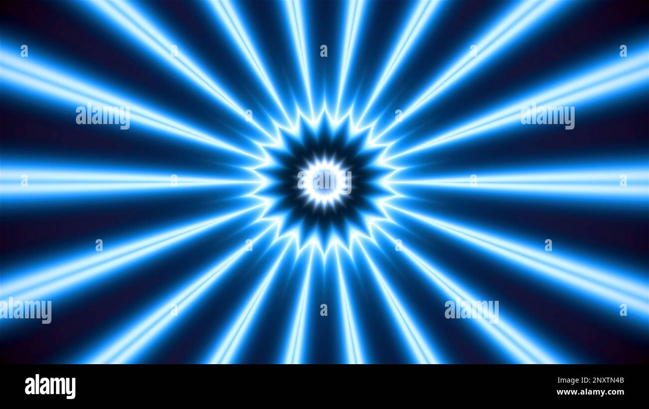 Psychedelic flashing neon pattern with rings and lines. Motion. Bright flashing pattern with ...