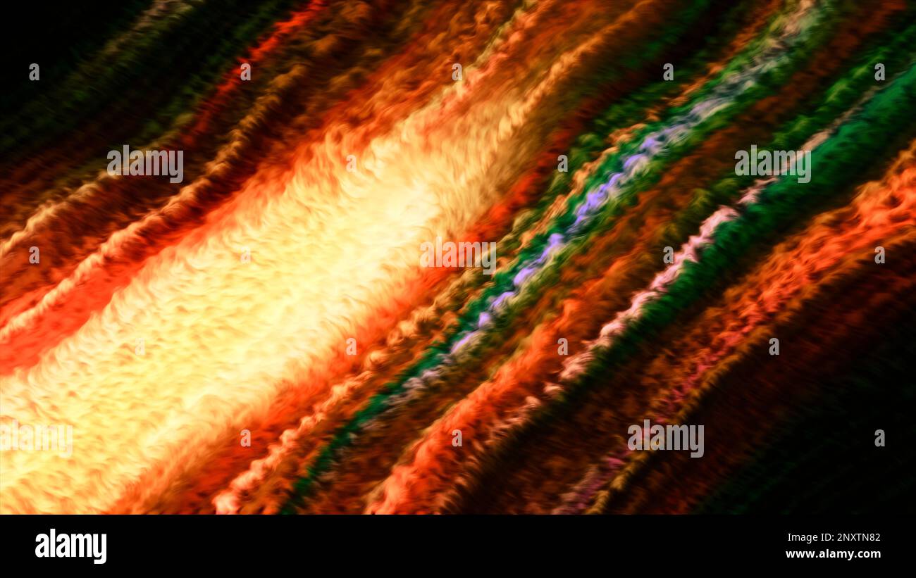 Blue and orange glowing background. Motion. White rays of light falling ...