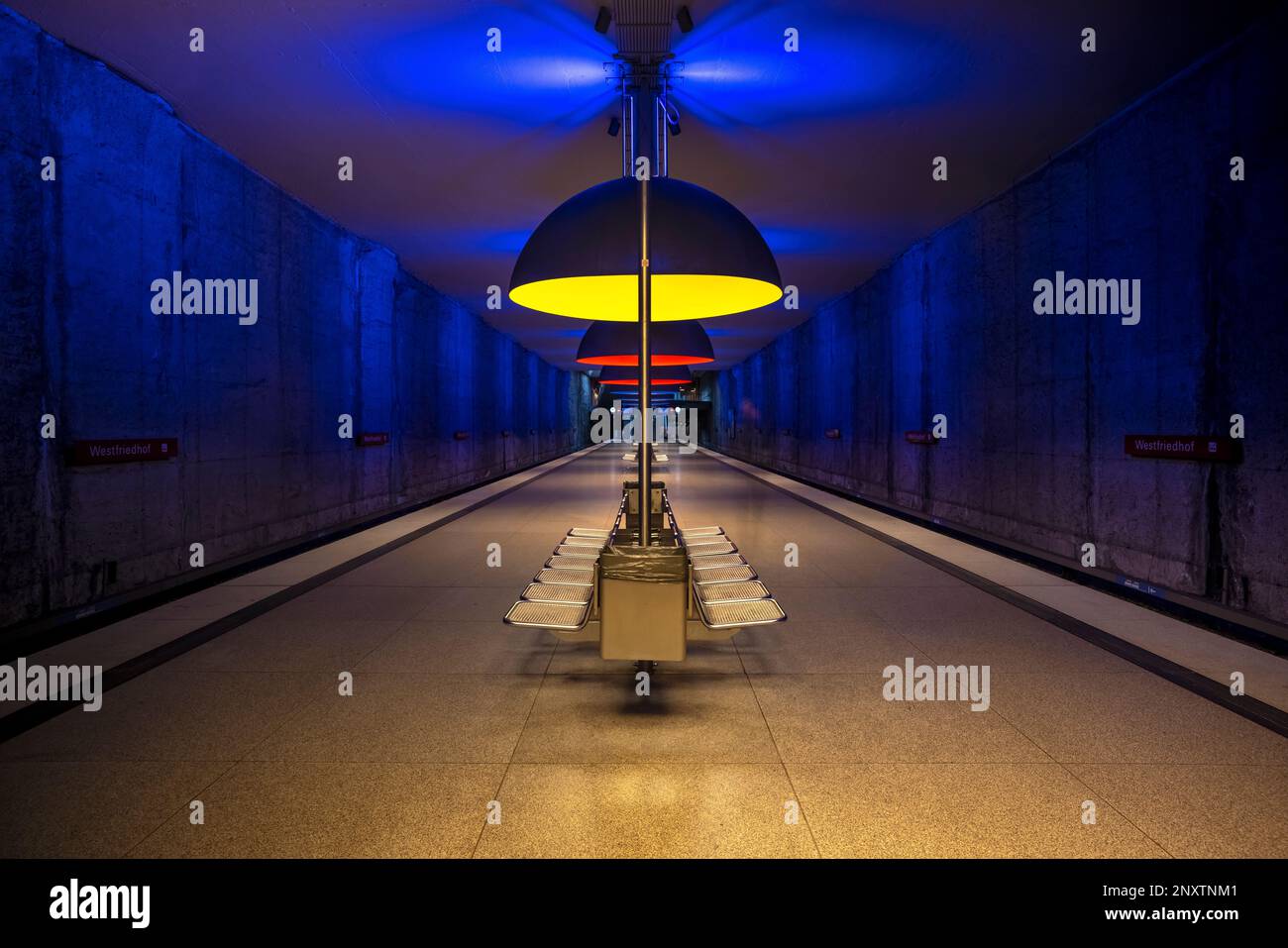 Westfriedhof is an U-Bahn station in Munich on the U1 line of the ...