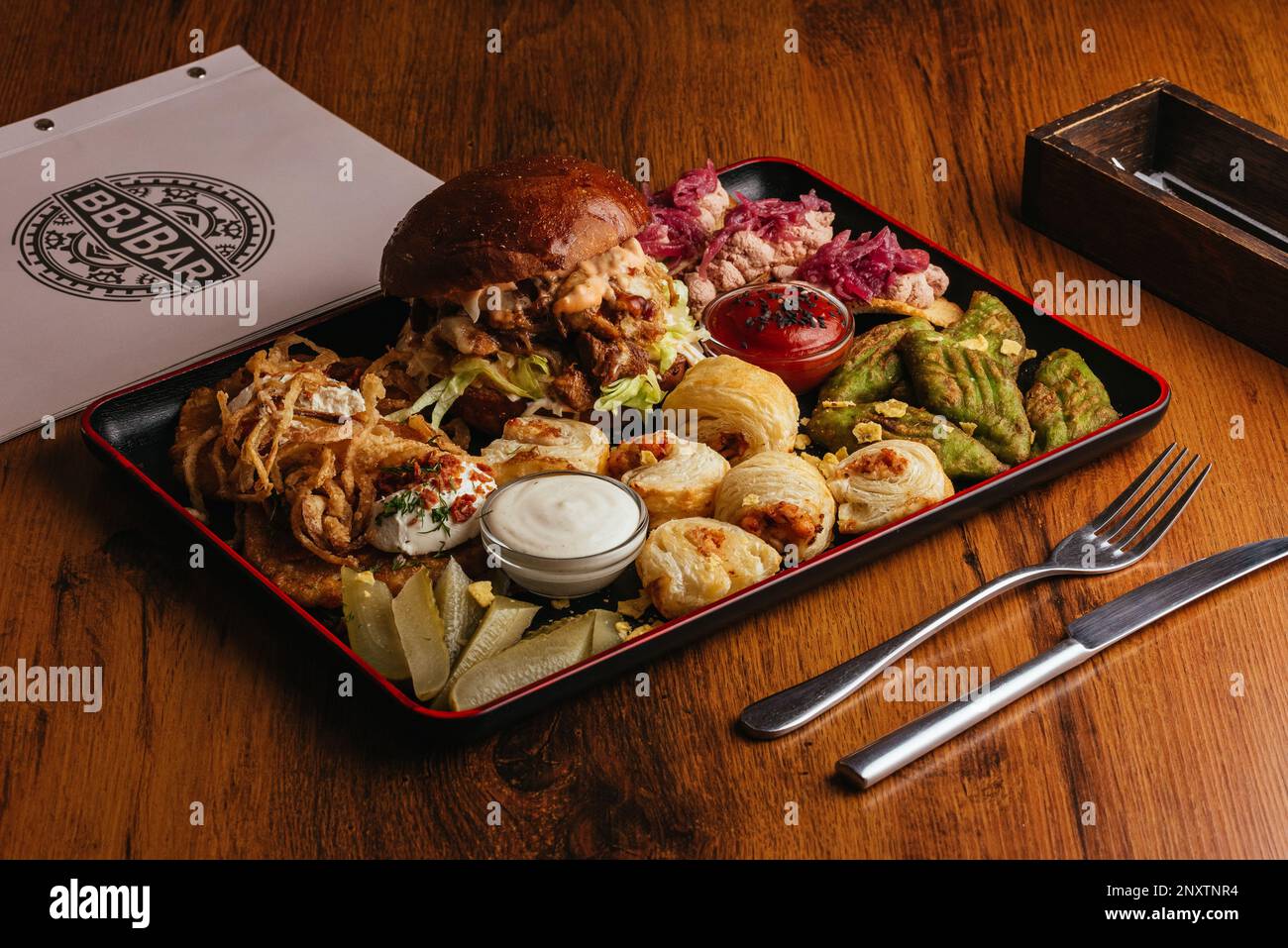 Food in restrain. Restaurant menu Stock Photo - Alamy